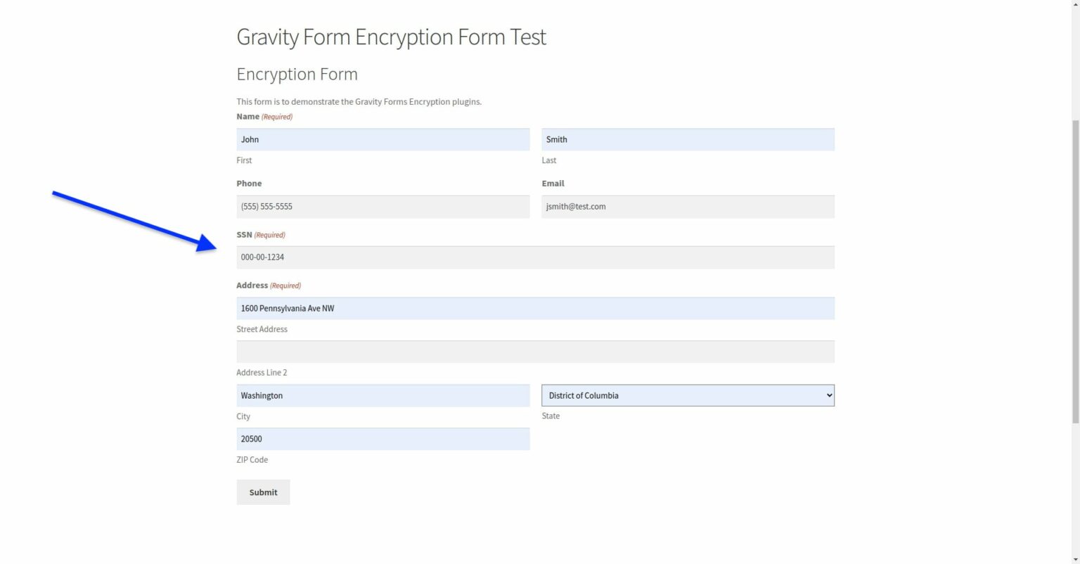 Gravity Forms Encryption - CrossPeak