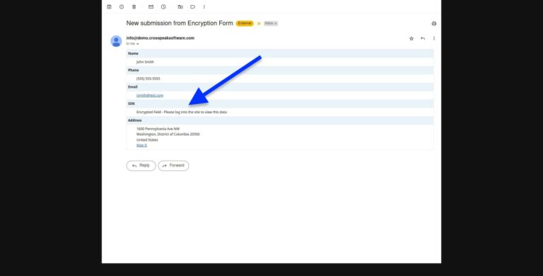 Gravity Forms Encryption - CrossPeak