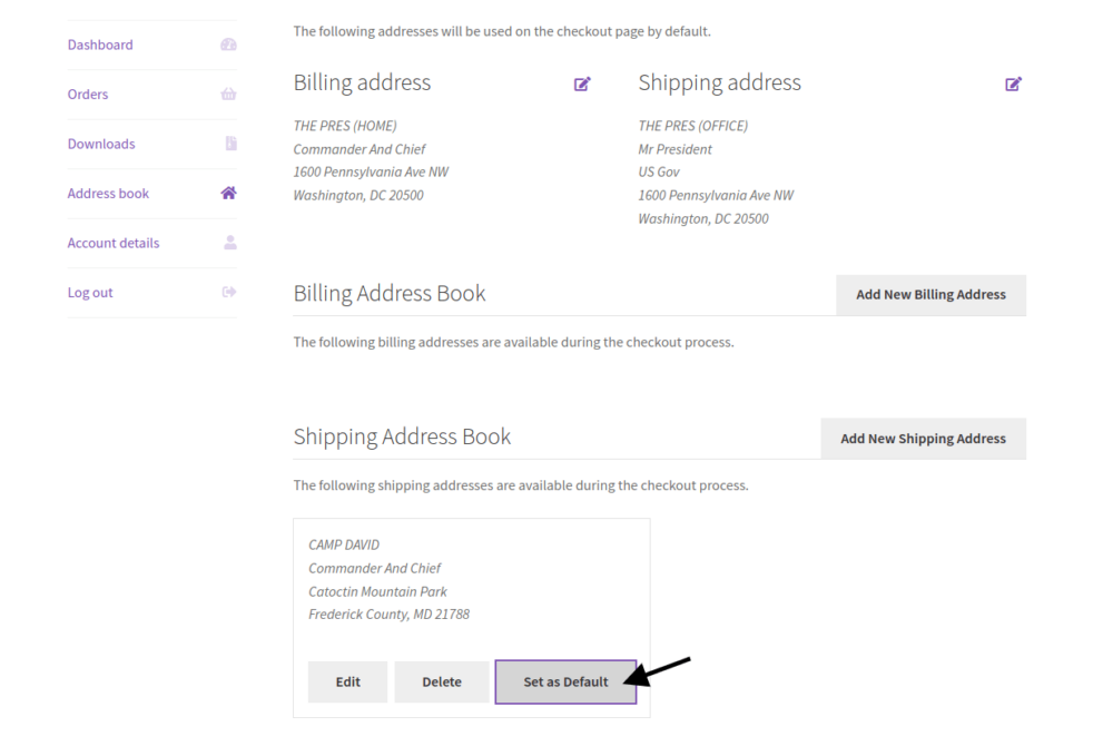 WooCommerce Address Book Plugin | Billing and Shipping